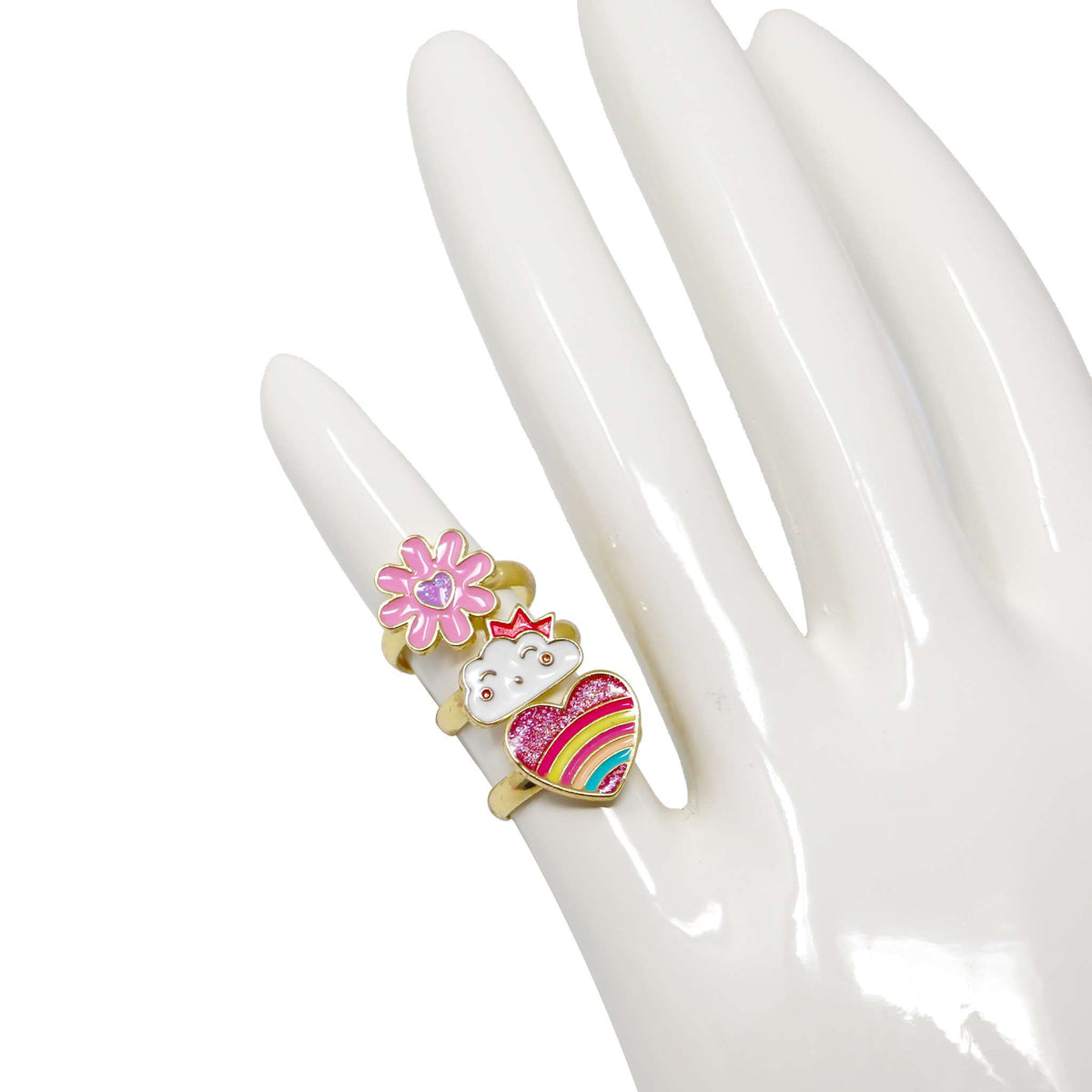 Rainbow Fantasy Sparkle Rings – Pink Poppy B2C USA